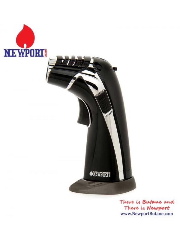 Newport Zero Triple Flame Torch Black and Silver | Maq