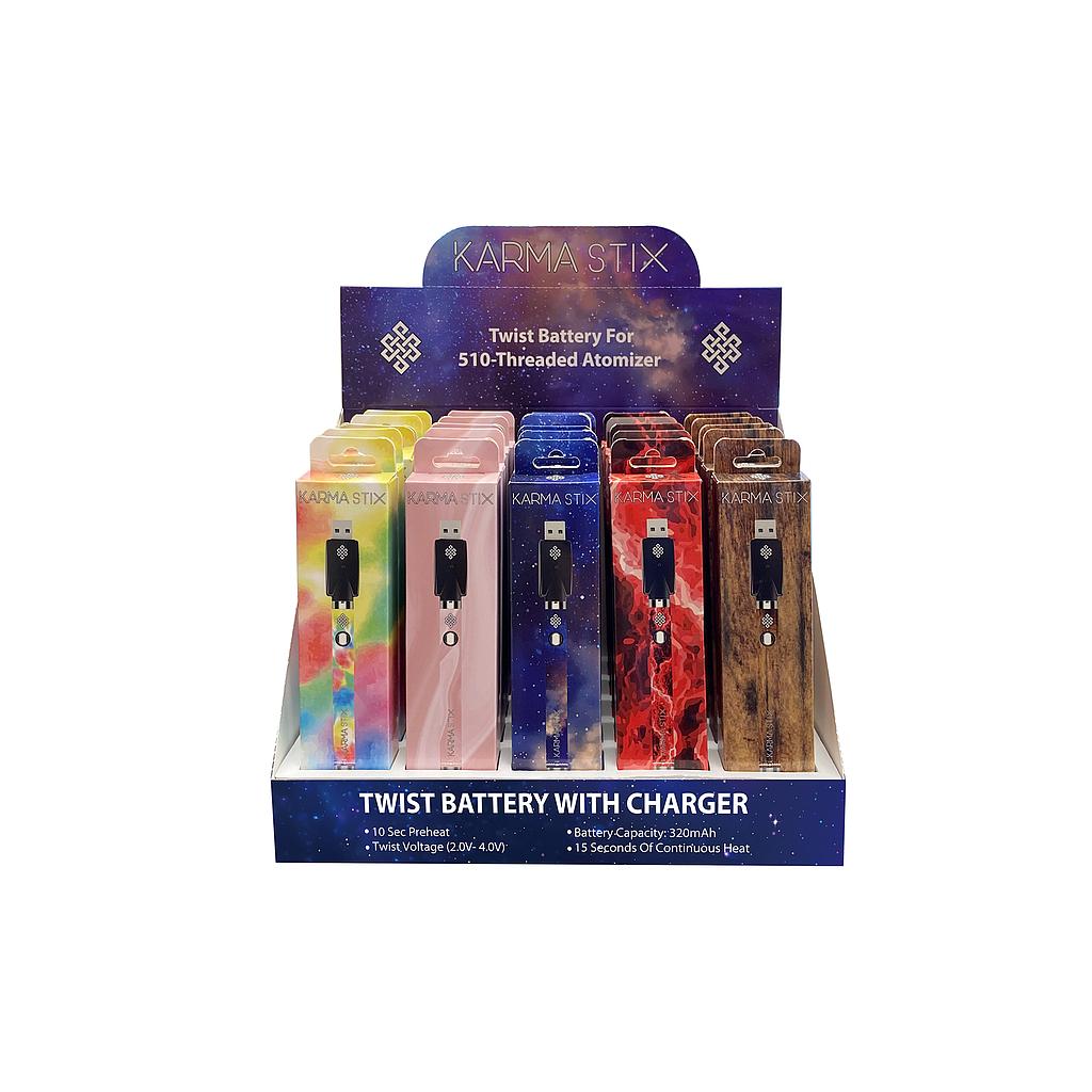 Cannabis Vaporizer - Battery - Yocan Karma Stix - Display/25 (5 Designs ...