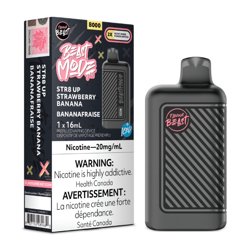 *EXCISED* Flavour Beast Beast Mode Disposable Vape Rechargeable STR8 UP ...