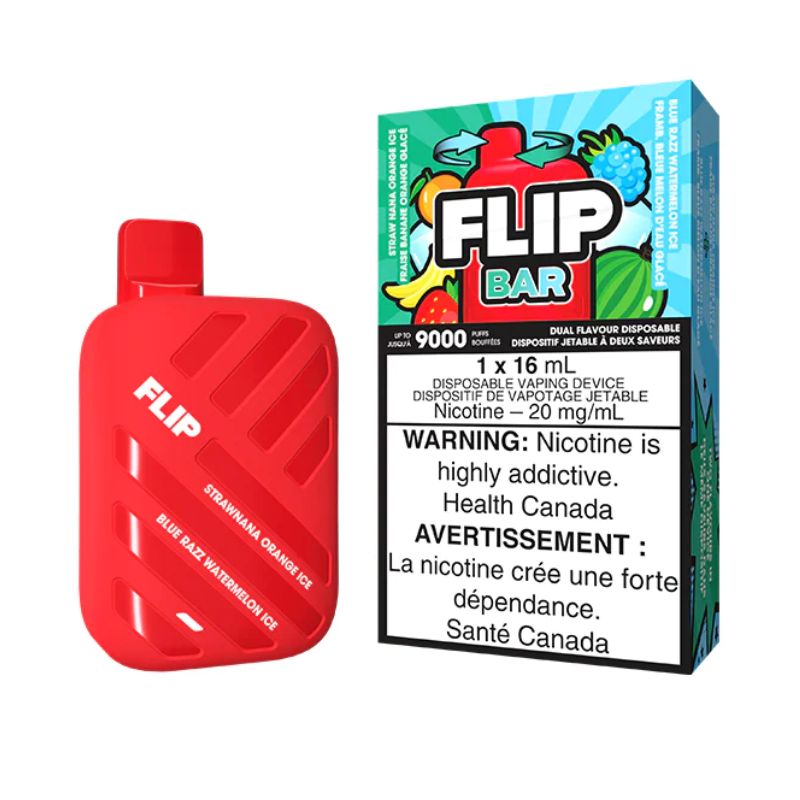 *EXCISED* Flip Bar Disposable Vape Rechargeable Straw Nana Orange Ice ...