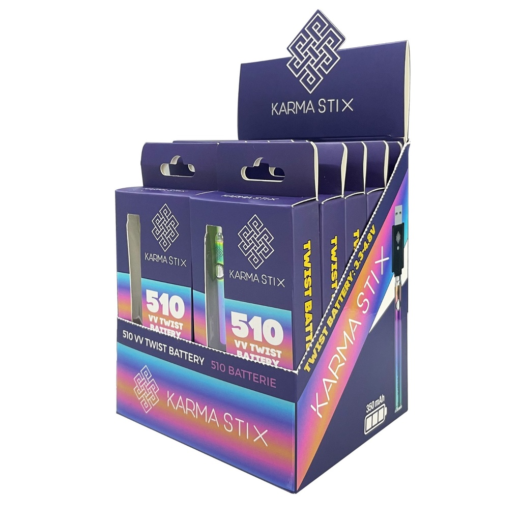 510 Battery Karma Stick Variable Voltage Box of 10 | Maq