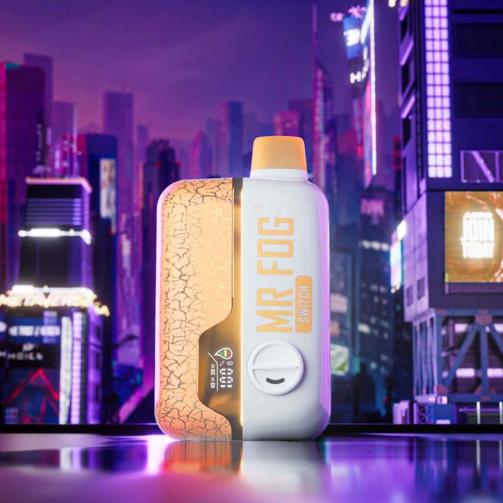 Federal *EXCISED* Disposable Vape Mr Fog Switch 15000 Puff Peach Blue ...